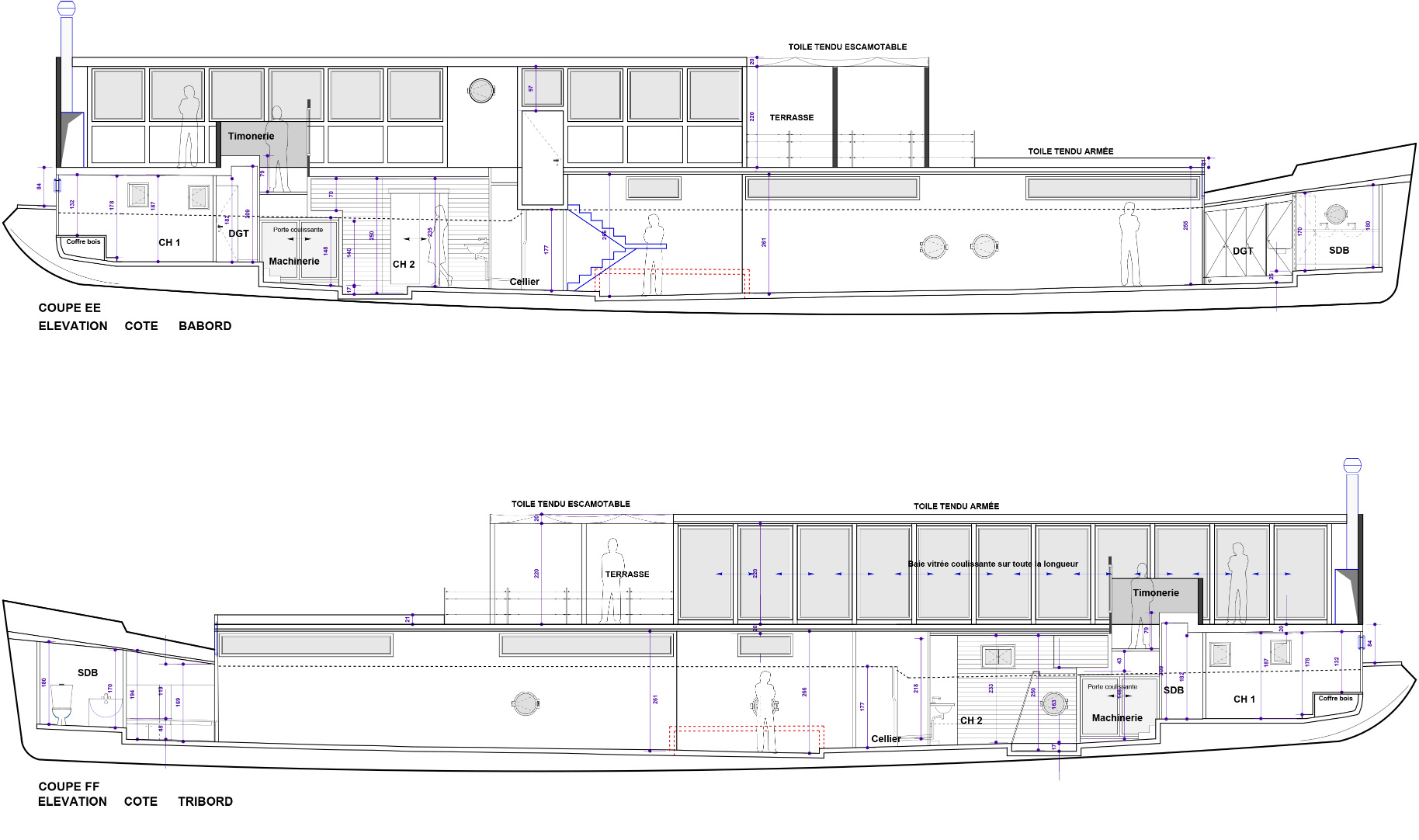 Rénovation d'une péniche | FACTORY - Atelier d'architecture à Lyon